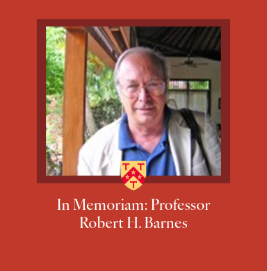 In Memoriam: Robert (Bob) H. Barnes, 11 October 1944 - 6 July 2024 - St Antony's