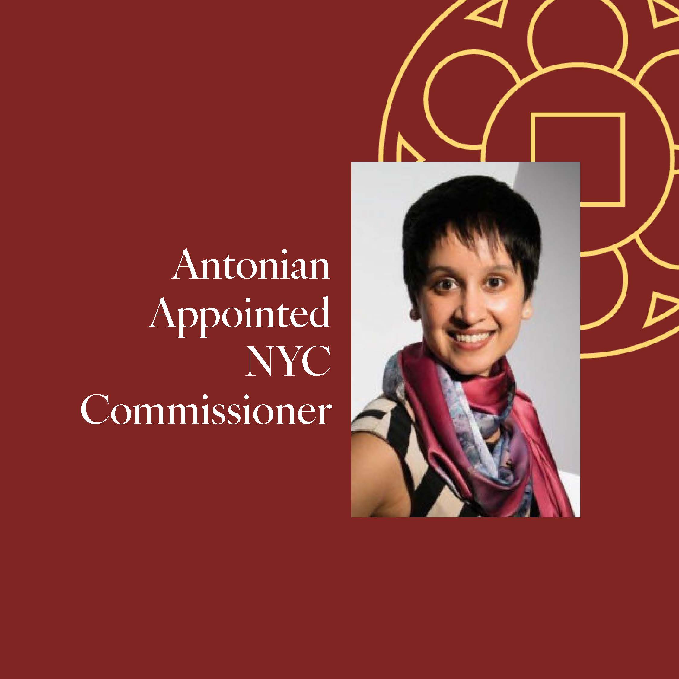 Antonian Appointed NYC Commissioner - St Antony's